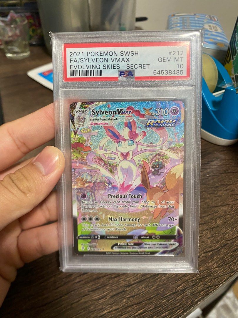 SYLVEON VMAX ALTERNATE ART PSA 10 GEM MINT, Hobbies & Toys, Toys ...