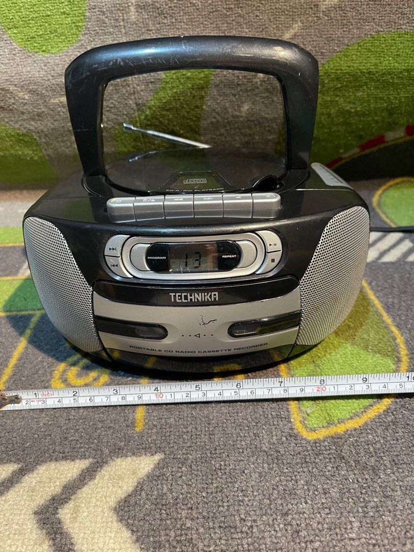 Technika Cd Radio Tape Boombox Portable 220v not aiwa sharp, TV & Home ...