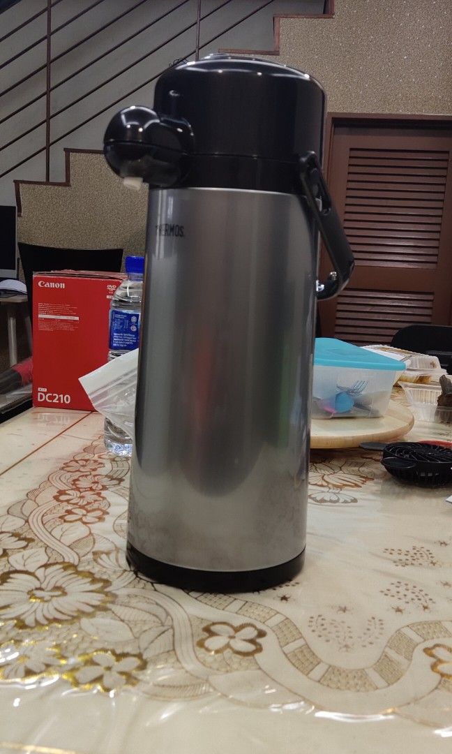 Thermos Vacuum Insulated Pump Pot 1.9L, Furniture & Home Living ...