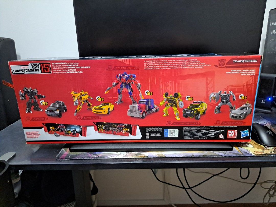 Transformers studio series 5 pack 2007 movie 15th anniversary set ...