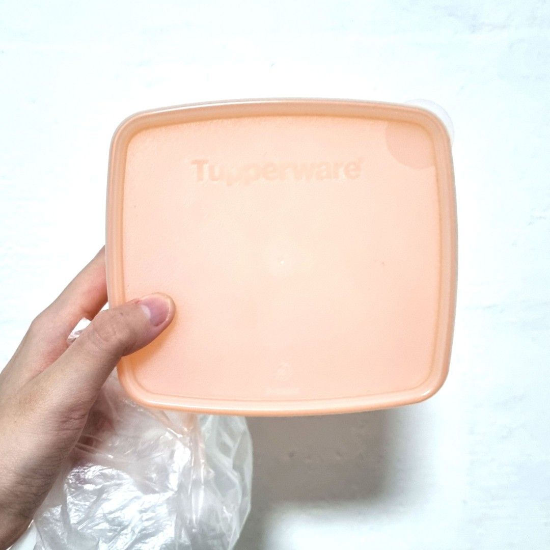 Tupperware 400 ml and 800 ml Square Round Container Box Set of 2 ...