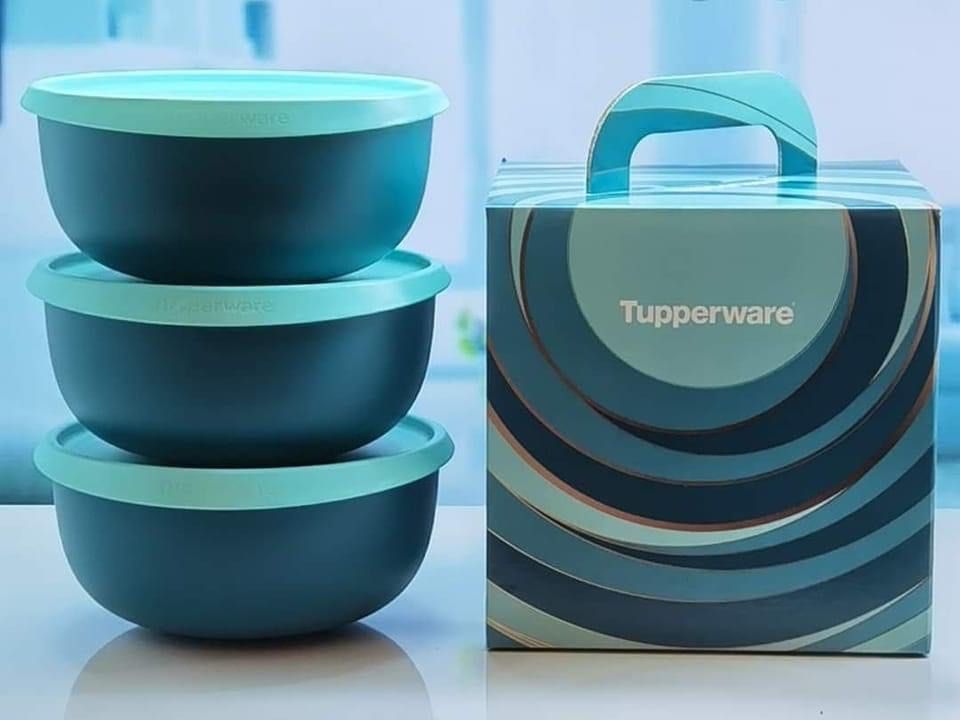 Tupperware brand Blossom Bowl(3), Furniture & Home Living, Kitchenware ...