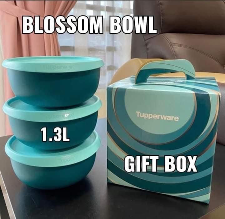 Tupperware brand Blossom Bowl(3), Furniture & Home Living, Kitchenware ...