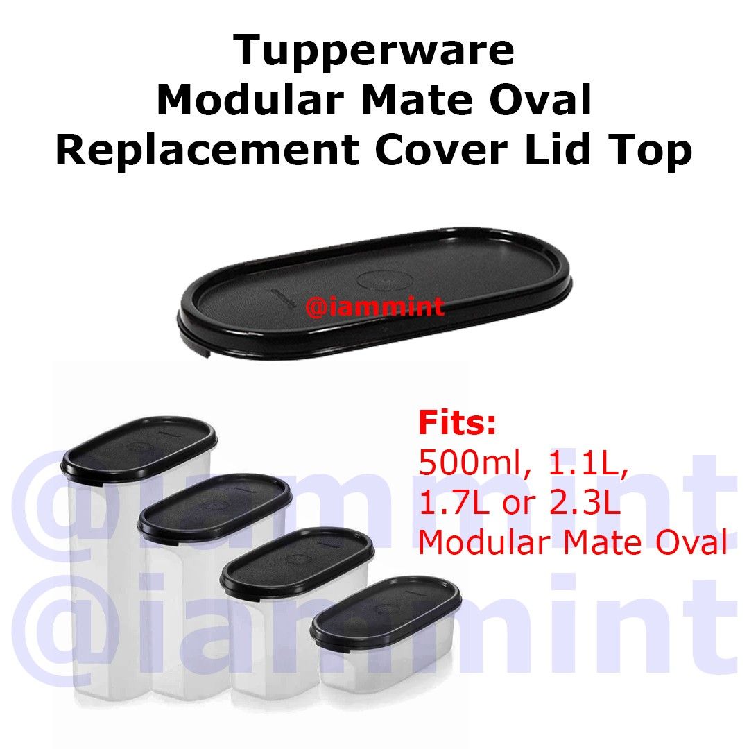 Tupperware Modular Mate Oval Series Extra Replacement Cover Lid Top ...