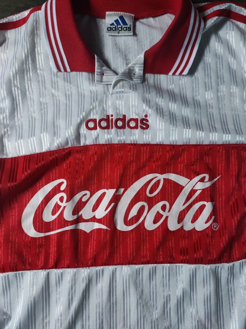 Vintage Adidas Coca Cola Football Jersey on Carousell