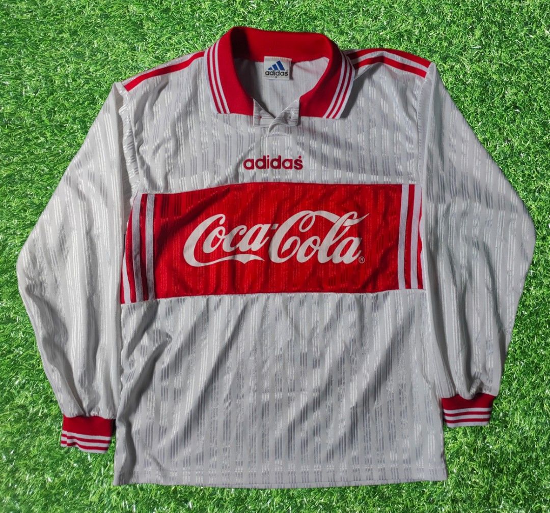 Vintage Adidas Coca Cola Football Jersey on Carousell
