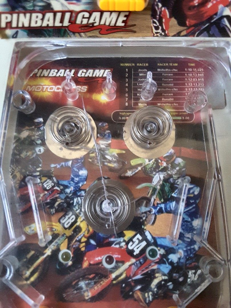 Vintage Electronic Motocross Pinball Machine working lights and sounds ...