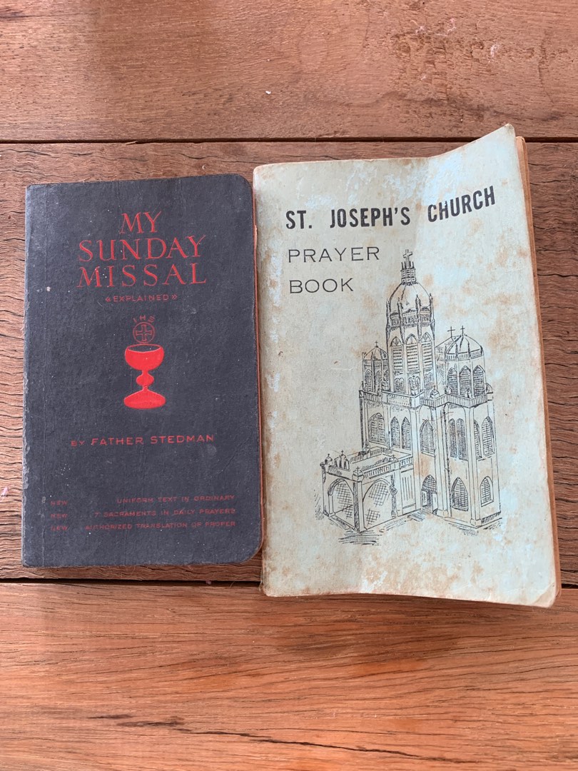 Vintage Prayer book- my Sunday missal, st. Joseph church, Hobbies ...