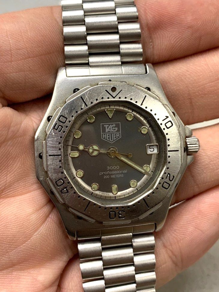 Vintage Tag Heuer 3000 professional 932.206 watch, Luxury, Watches on ...