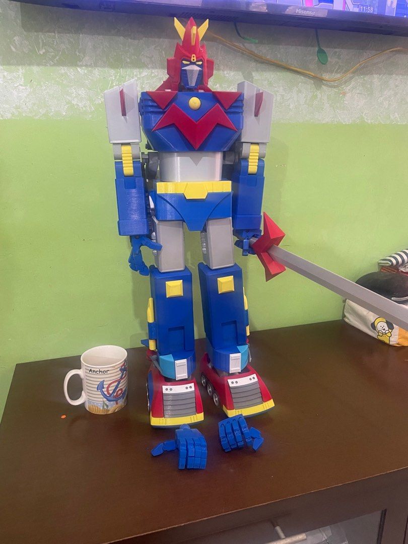 Voltes V 3d Printed, Hobbies & Toys, Toys & Games on Carousell