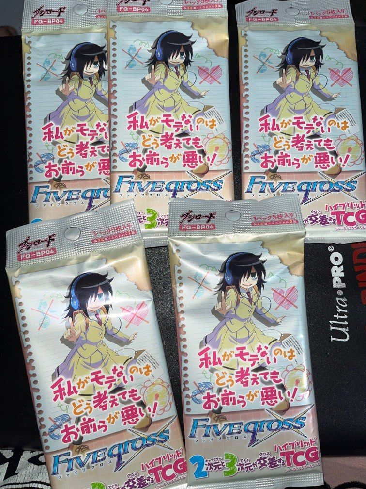 watamote five qross fiveqross booster pack, Hobbies & Toys, Toys ...