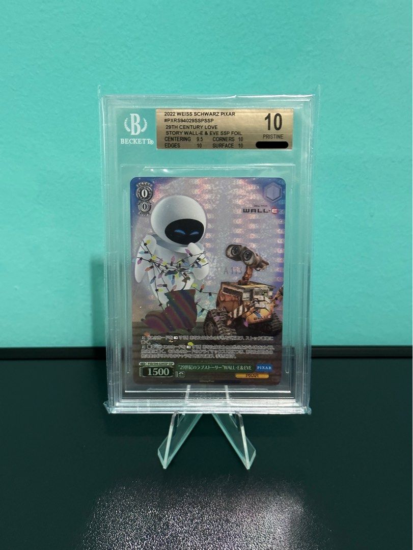 Weiss Schwarz Pixar Wall-E & Eve SSP BGS 10, Hobbies & Toys, Toys & Games on Carousell