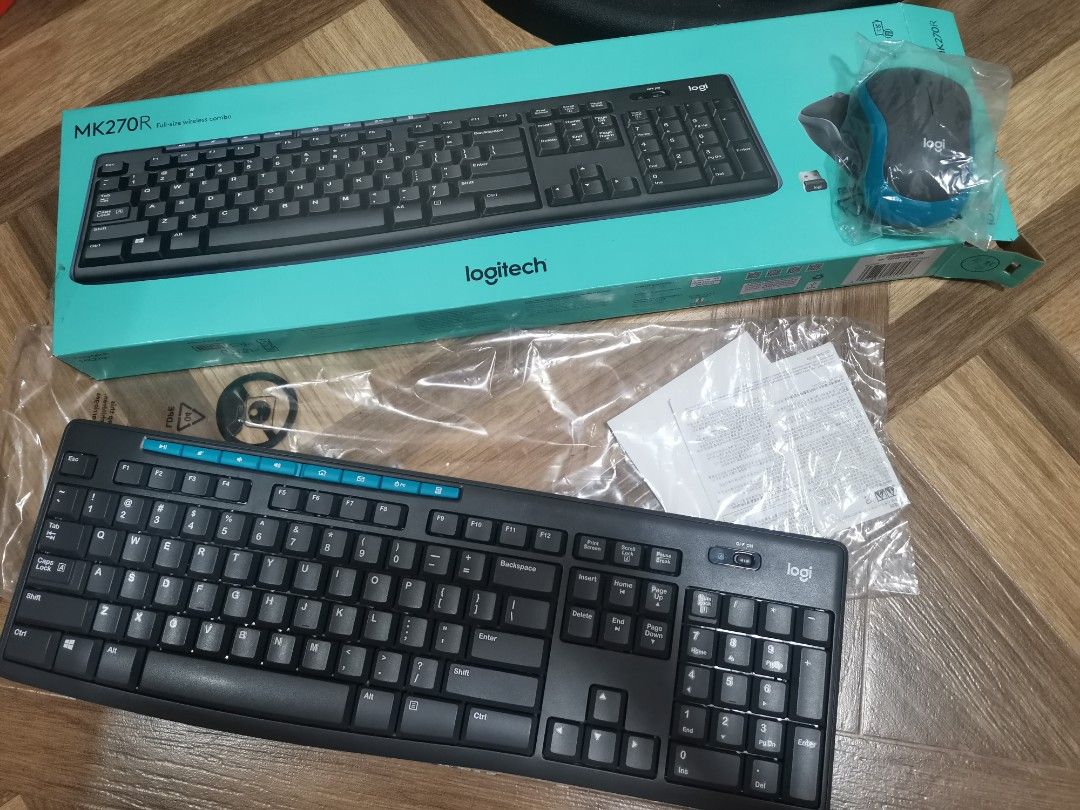 Wireless Logitech Keyboard with Mouse on Carousell