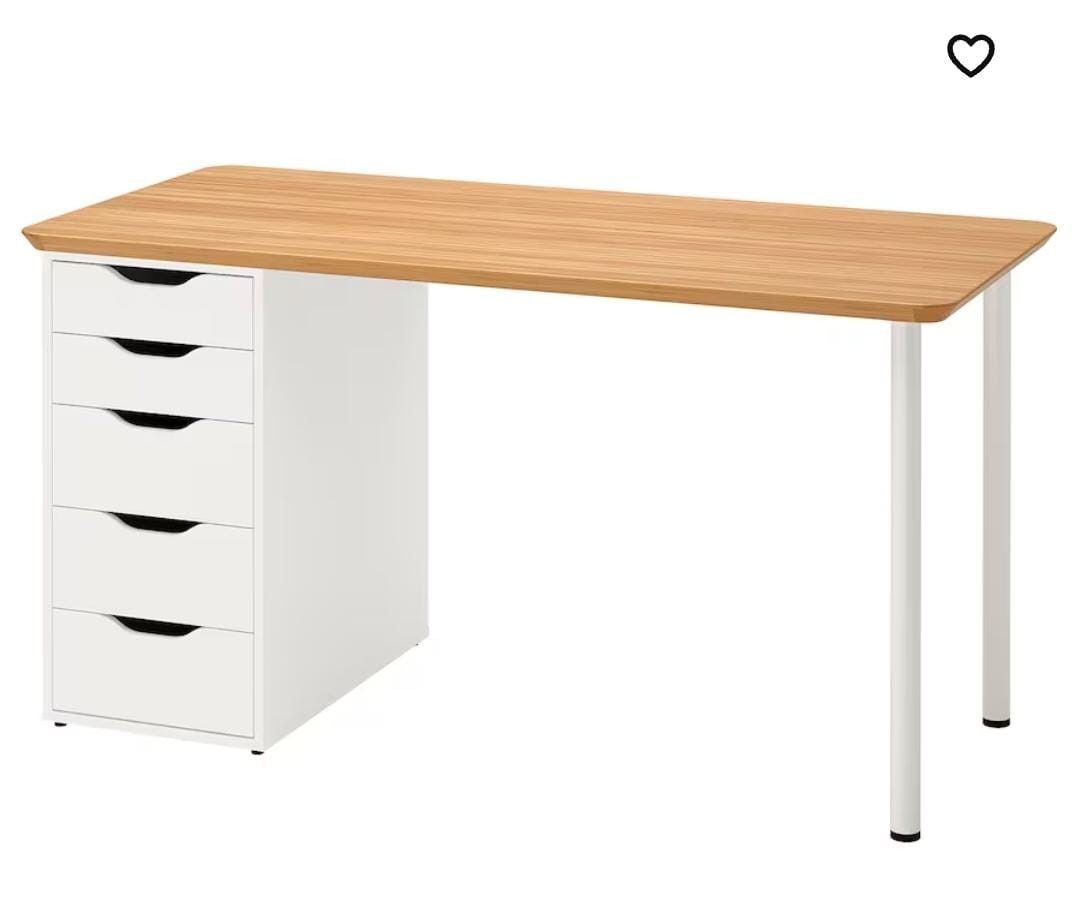 Working Table HILVER with Drawers ALEX, Furniture & Home Living ...