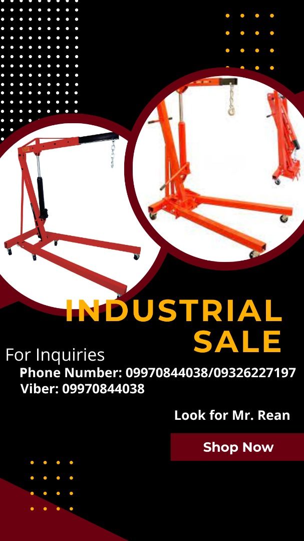 Workshop Engine Crane, Commercial & Industrial, Industrial Equipment on ...