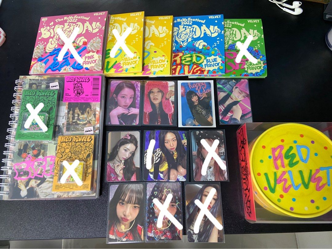 wts/wtt red velvet birthday irene seulgi wendy joy yeri cake smini ...