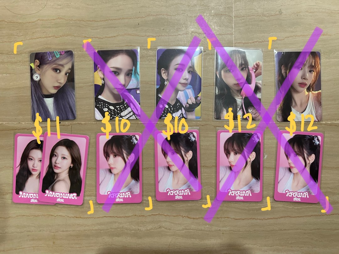 wtt wts aespa popup store trading cards pcs pc photocard, Hobbies ...