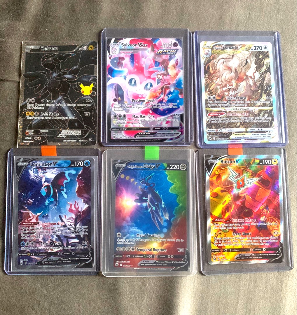 WTT/WTS pokemon Rotom V aa, Dalgia V aa, Lumineon V, Sylveon Vmax ...