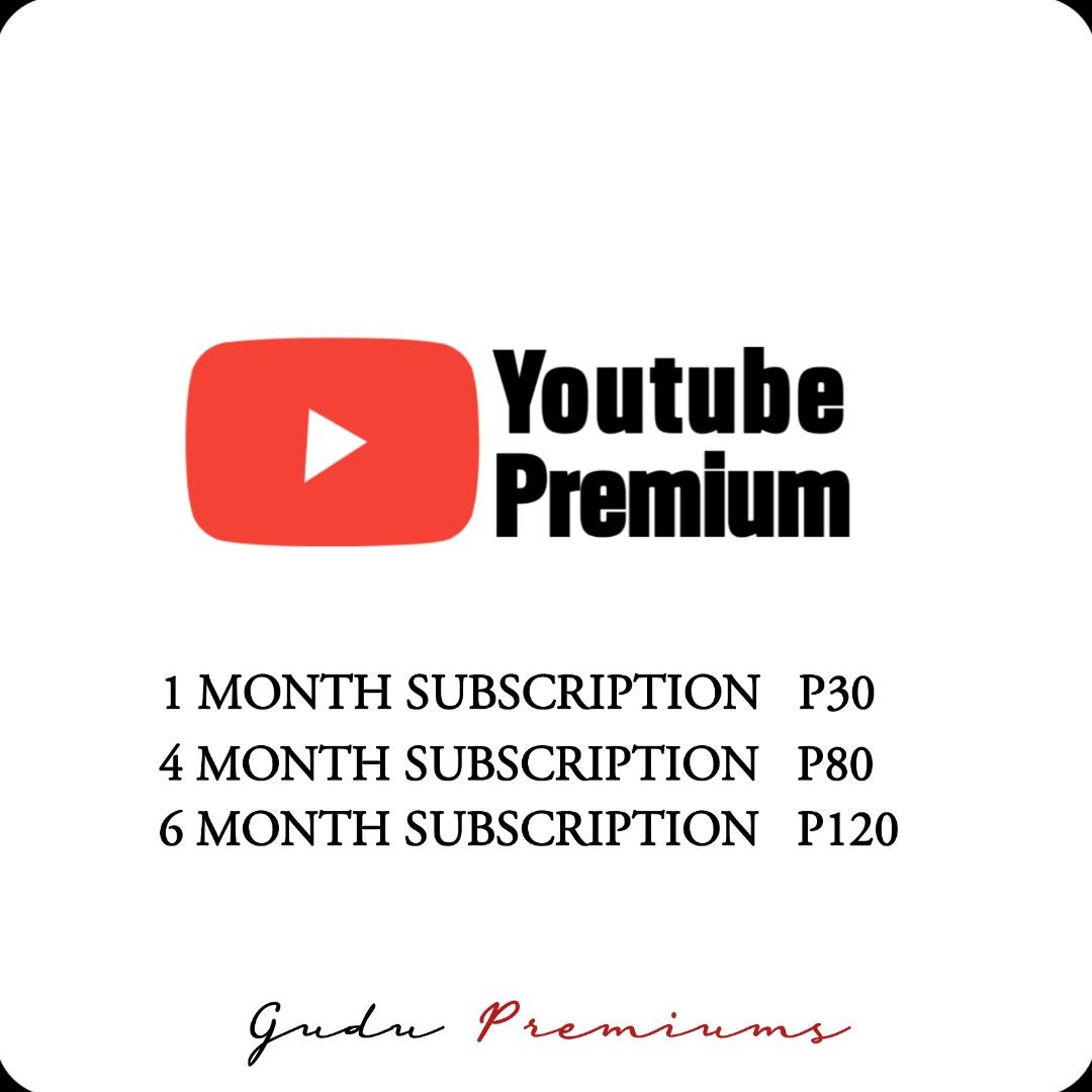 Youtube Premium, Computers & Tech, Parts & Accessories, Software on ...