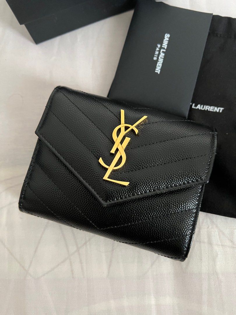 YSL compact trifold wallet on Carousell