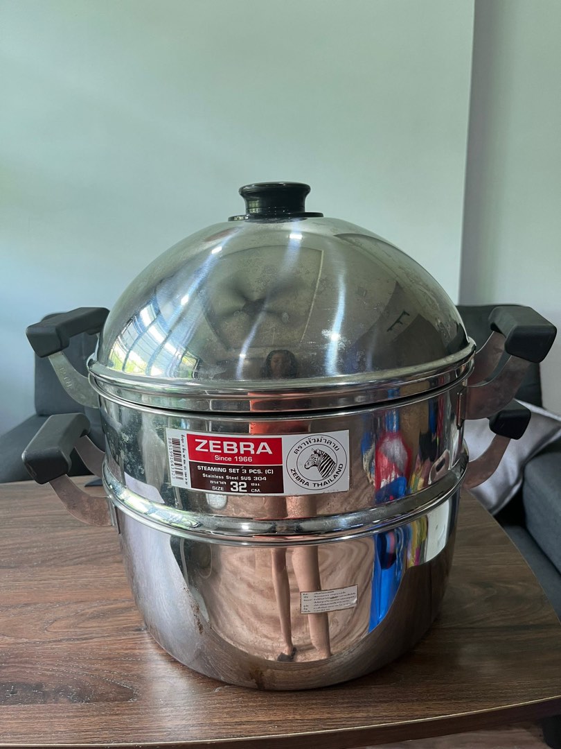Zebra 32cm 3pc Steamer, Furniture & Home Living, Kitchenware ...