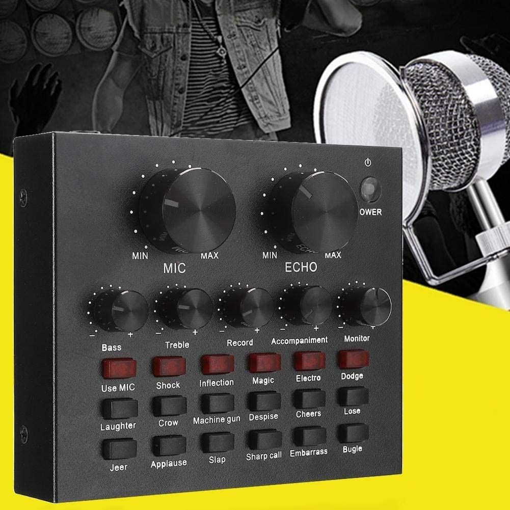 1001) V8-LIVE SOUND CARD, EXTERNAL SOUND CARD AUDIO MIXER, USB AUDIO ...