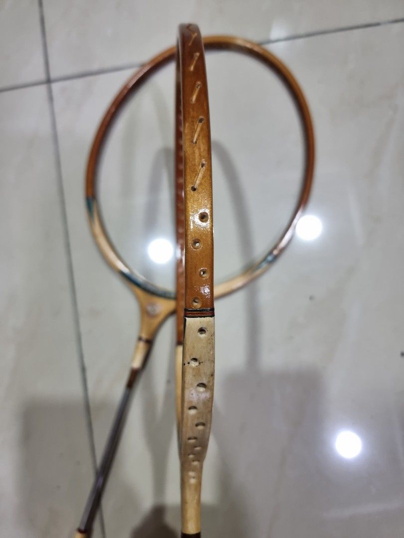 1970s Vintage NoS New Aeroplane Wooden Racket Raket Kayu Badminton Rare ...