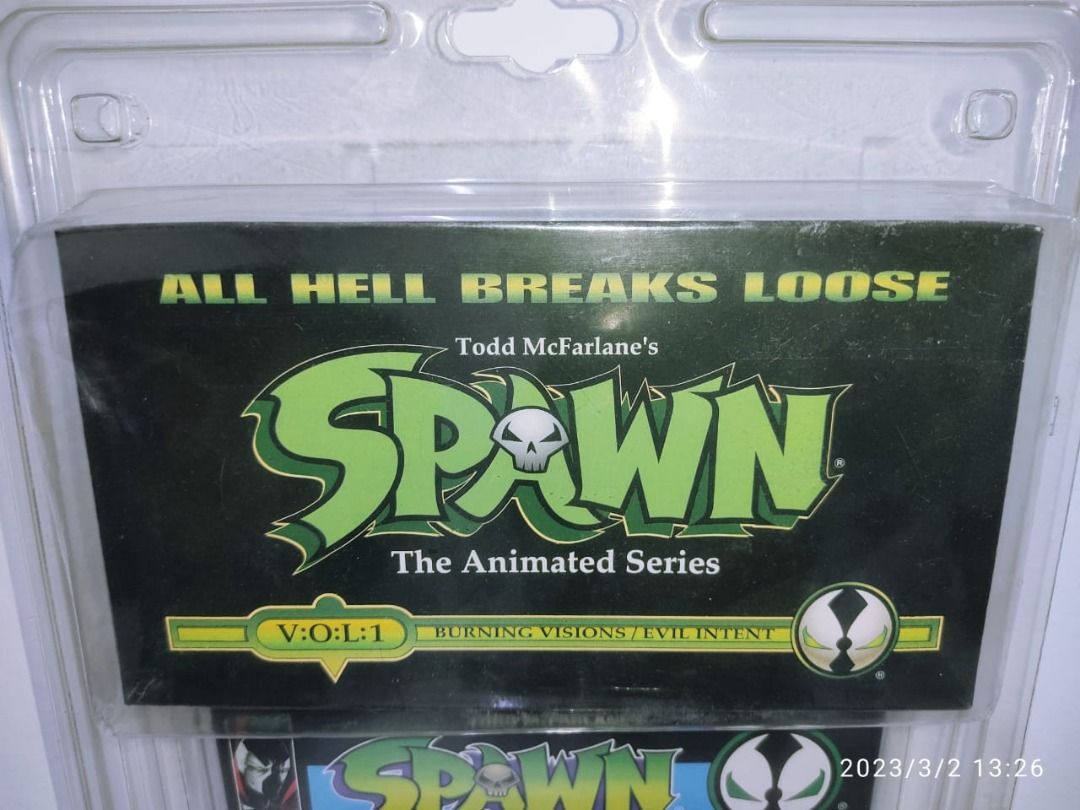 1995 SPAWN WORMHEAD + VHS TAPE SPAWN THE ANIMATED SERIES VOLUME 1 ... 1995 SPAWN WORMHEAD + VHS TAPE SPAWN THE ANIMATED SERIES VOLUME 1 ...