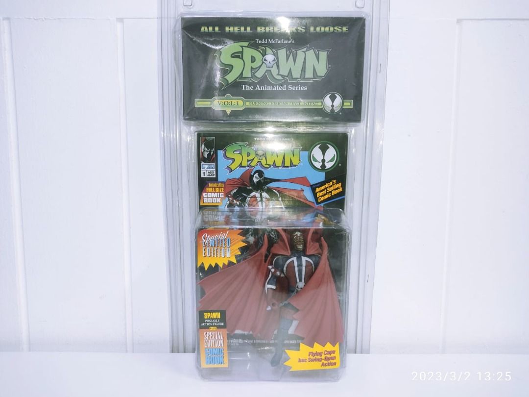 1995 SPAWN WORMHEAD + VHS TAPE SPAWN THE ANIMATED SERIES VOLUME 1 ... 1995 SPAWN WORMHEAD + VHS TAPE SPAWN THE ANIMATED SERIES VOLUME 1 ...