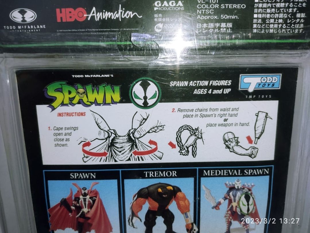 1995 SPAWN WORMHEAD + VHS TAPE SPAWN THE ANIMATED SERIES VOLUME 1 ... 1995 SPAWN WORMHEAD + VHS TAPE SPAWN THE ANIMATED SERIES VOLUME 1 ...