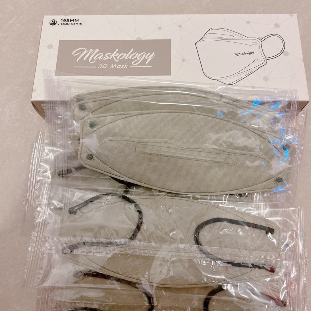 2元！Maskology maskon size m protector 中碼 灰 綠 kf94 口罩 獨立包裝 level 3 成人 細臉 ...