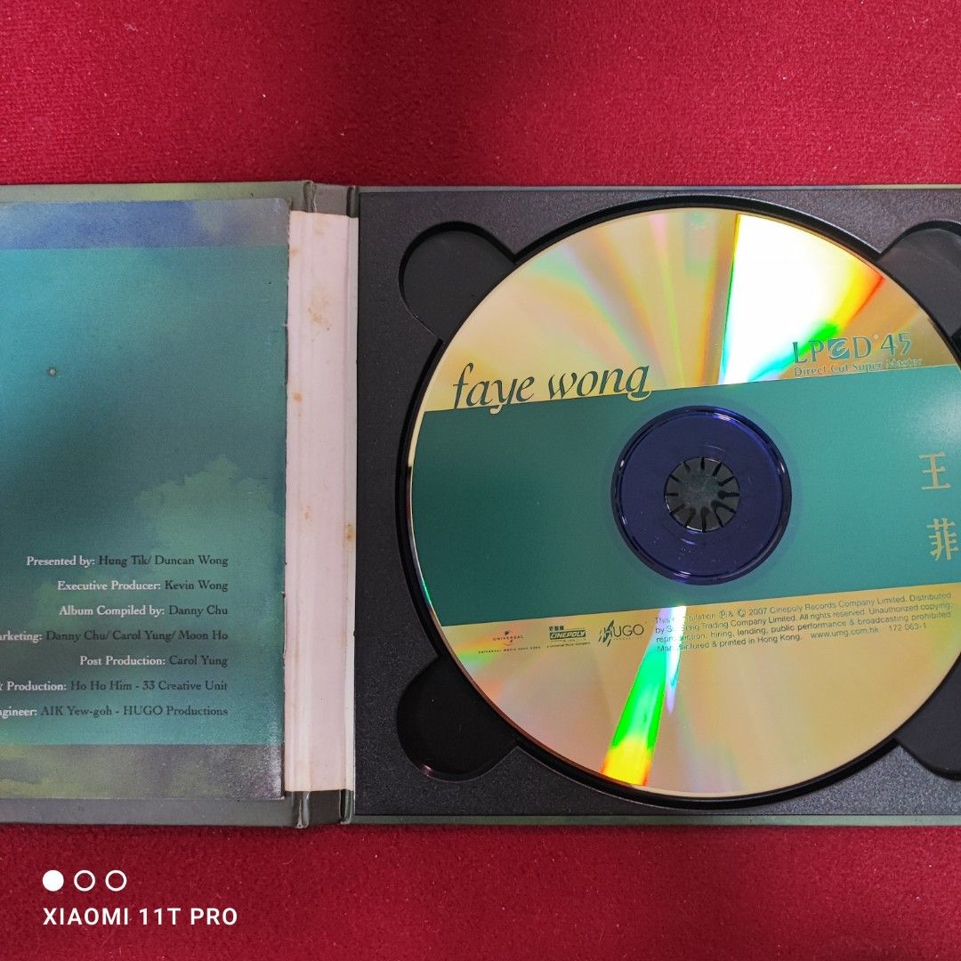 90％new 王靖雯 王菲 faye wong (LPCD 45) cd / 2007年 hugo雨果舊版 極品天碟 環球唱片＃ 保存良好 新淨靚仔, 興趣及遊戲, 音樂、樂器 & 配件 ...