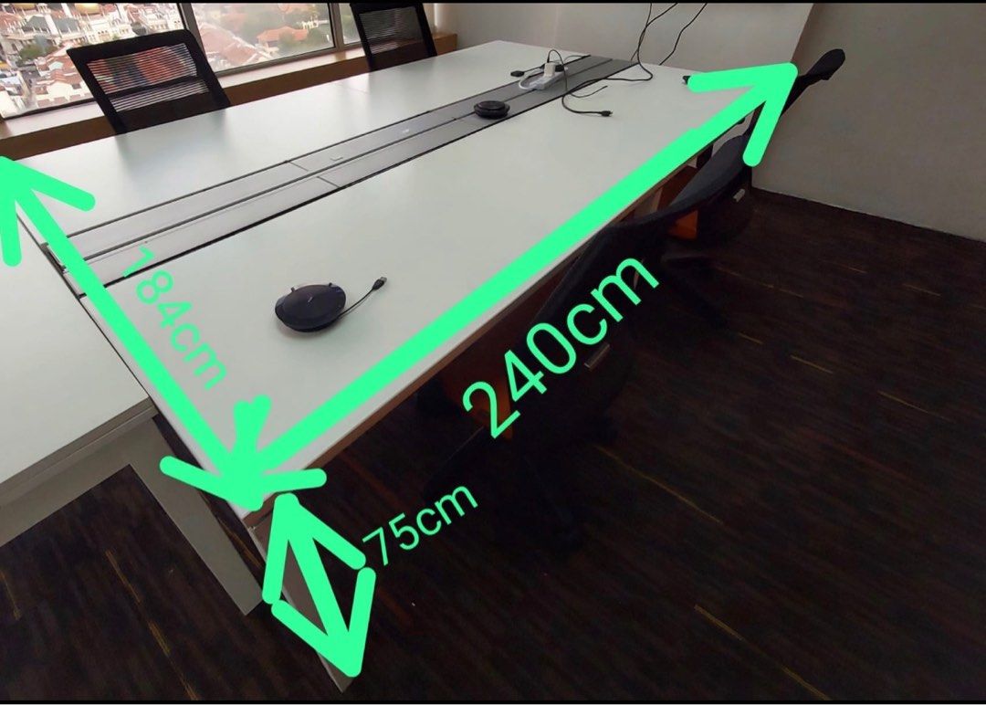 * Exclusive:Office Desk/Table for 4 pax, Furniture & Home Living ...