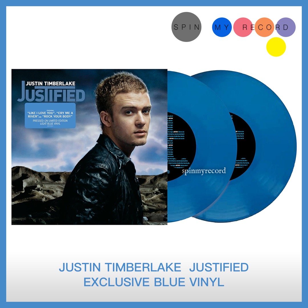 [預訂] Justin Timberlake Justified Exclusive Blue Vinyl 限定藍色膠, 預購 - Carousell