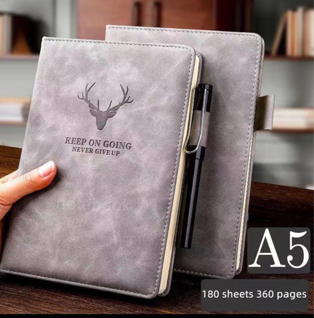 A5 Faux Leather Business Notebook Size: 21 x 14.5 x 2.5 cm Available ...