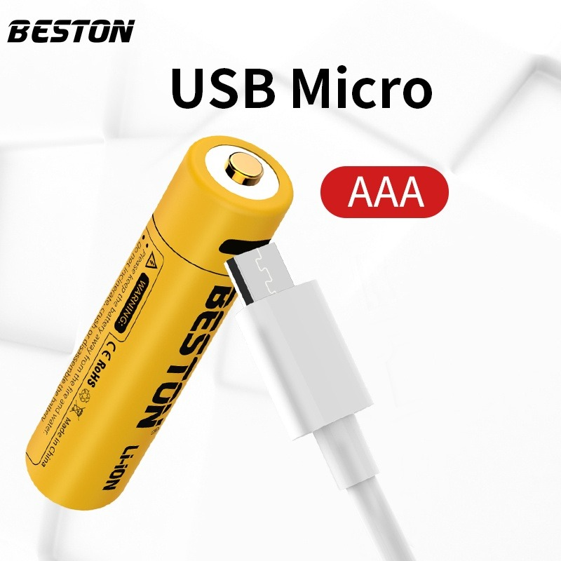 AA/AAA Battery | Rechargeable Lithium Li Ion Battery Cell with Micro ...