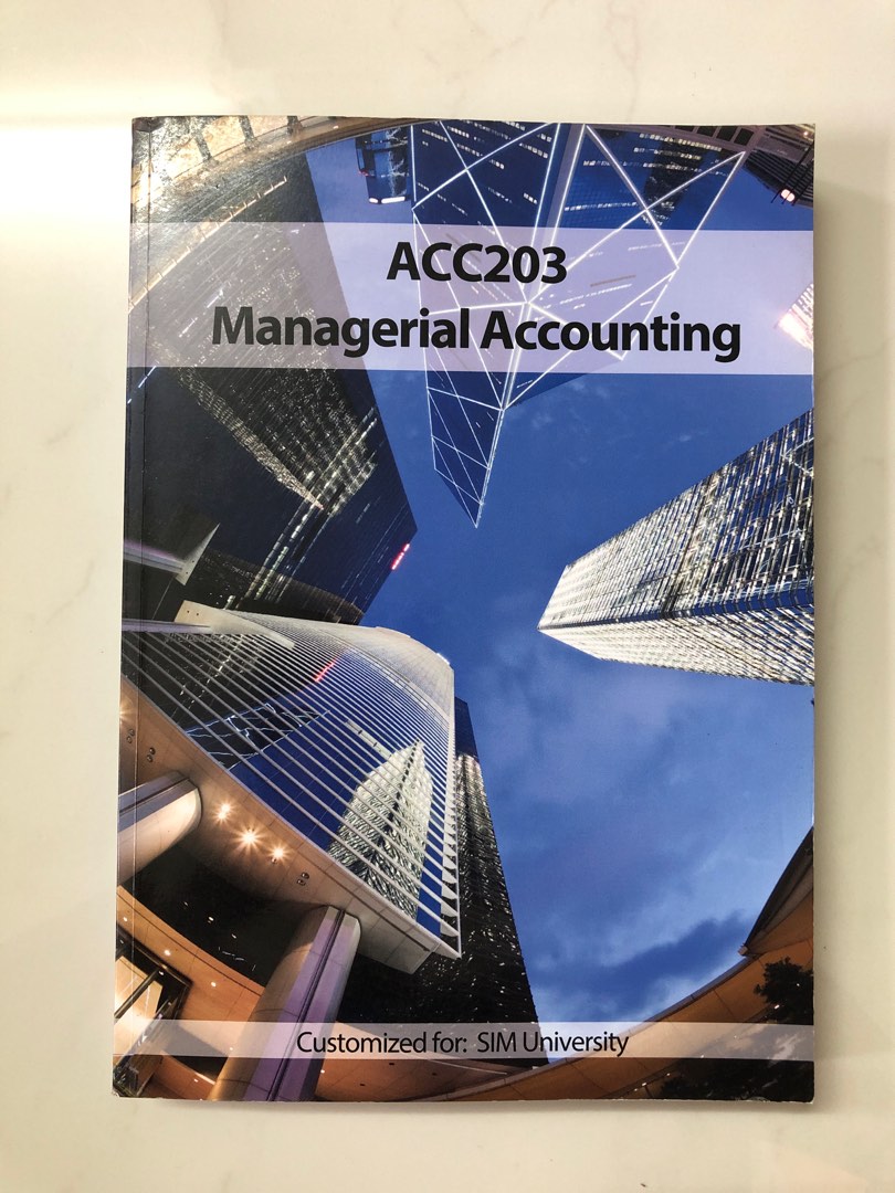 ACC203 Managerial Accounting Textbook, Hobbies & Toys, Books ...