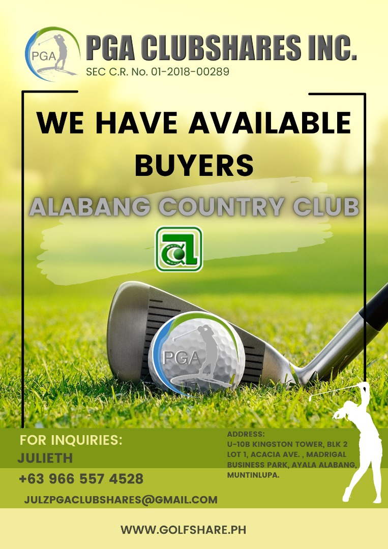 ALABANG COUNTRY CLUB, Sports Equipment, Sports & Games, Golf on Carousell