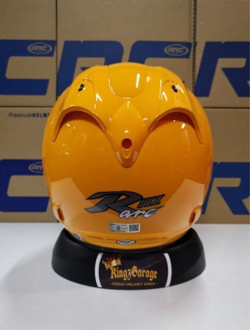 Arc Ritz Helmet Modern Yellow Special Colour V2, Motorcycles ...