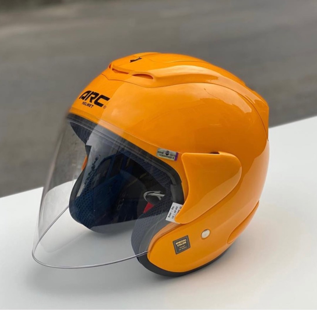 Arc Ritz Helmet Modern Yellow Special Colour V2, Motorcycles ...