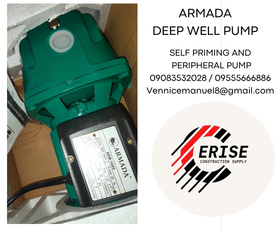 ARMADA deep well pump 1hp, Commercial & Industrial, Construction Tools ...