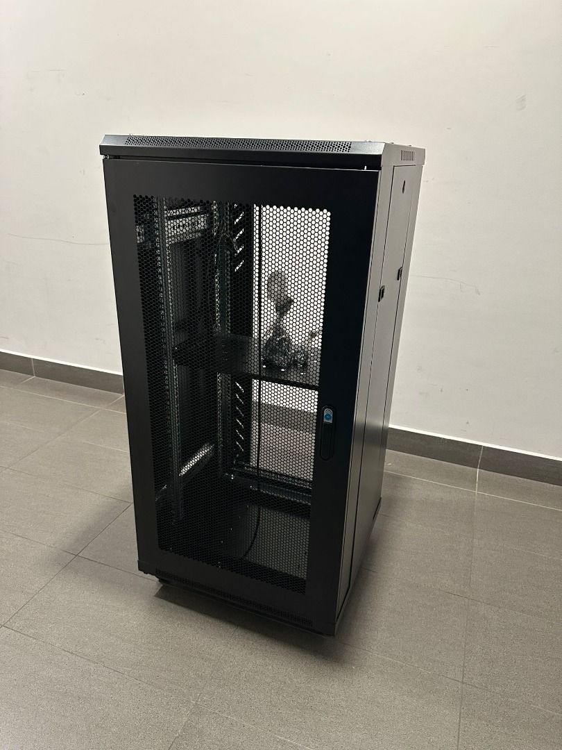 Assembled 22U rack heavy duty strong for AV network server cabinet ...