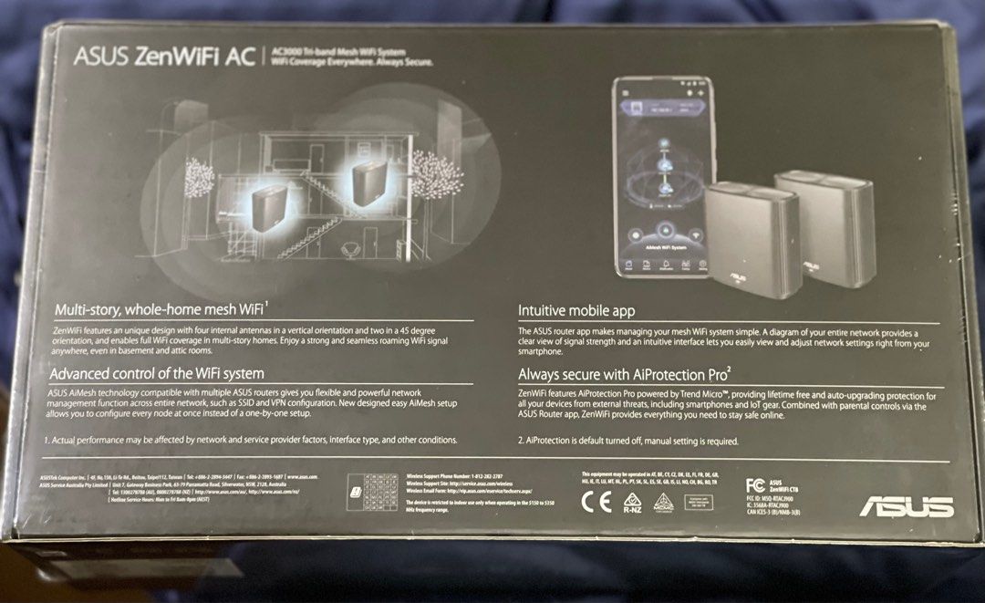 ASUS ZenWiFi AC3000 Mesh Router, Computers & Tech, Parts & Accessories, Networking on Carousell