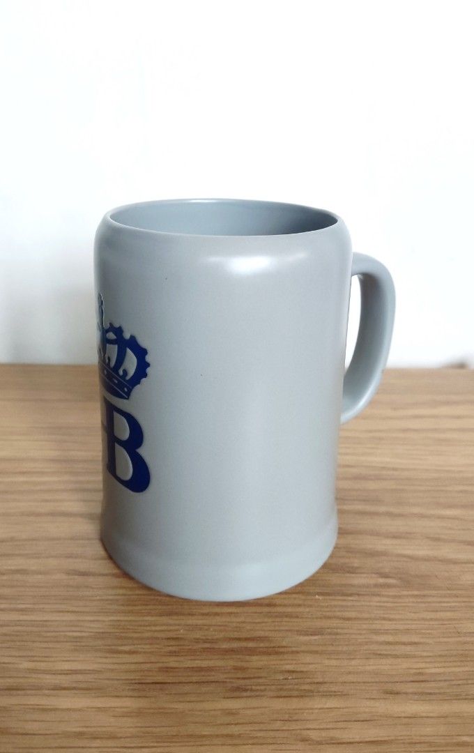 Authentic German Stein Hofbrauhaus HB Salt Glaze Stoneware Beer Mug ...