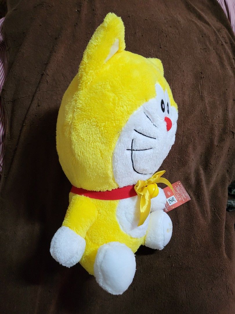 Authentic Large (Big) Rare Taito Yellow Doraemon Plush Soft Toy ...