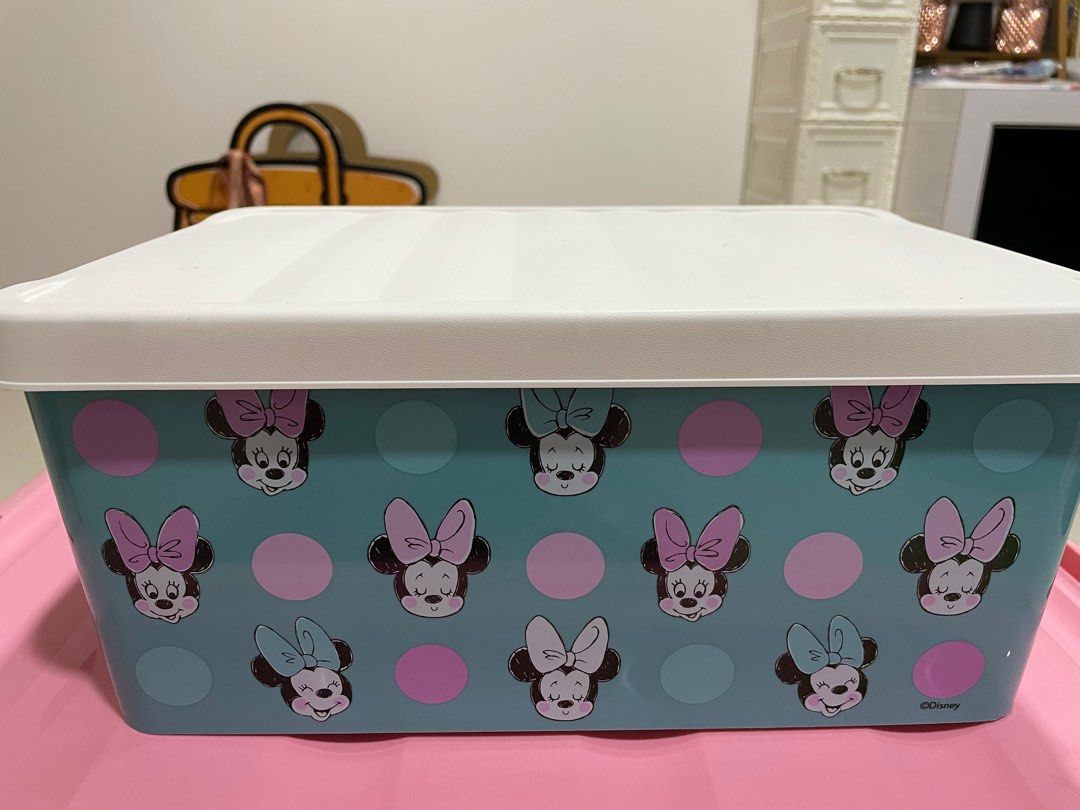 AUTHENTIC MINNIE MOUSE STORAGE BOX, Furniture & Home Living, Home ...