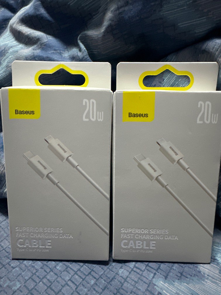 Baseus Cable (20W) Power Delivery (PD), Computers & Tech, Parts ...