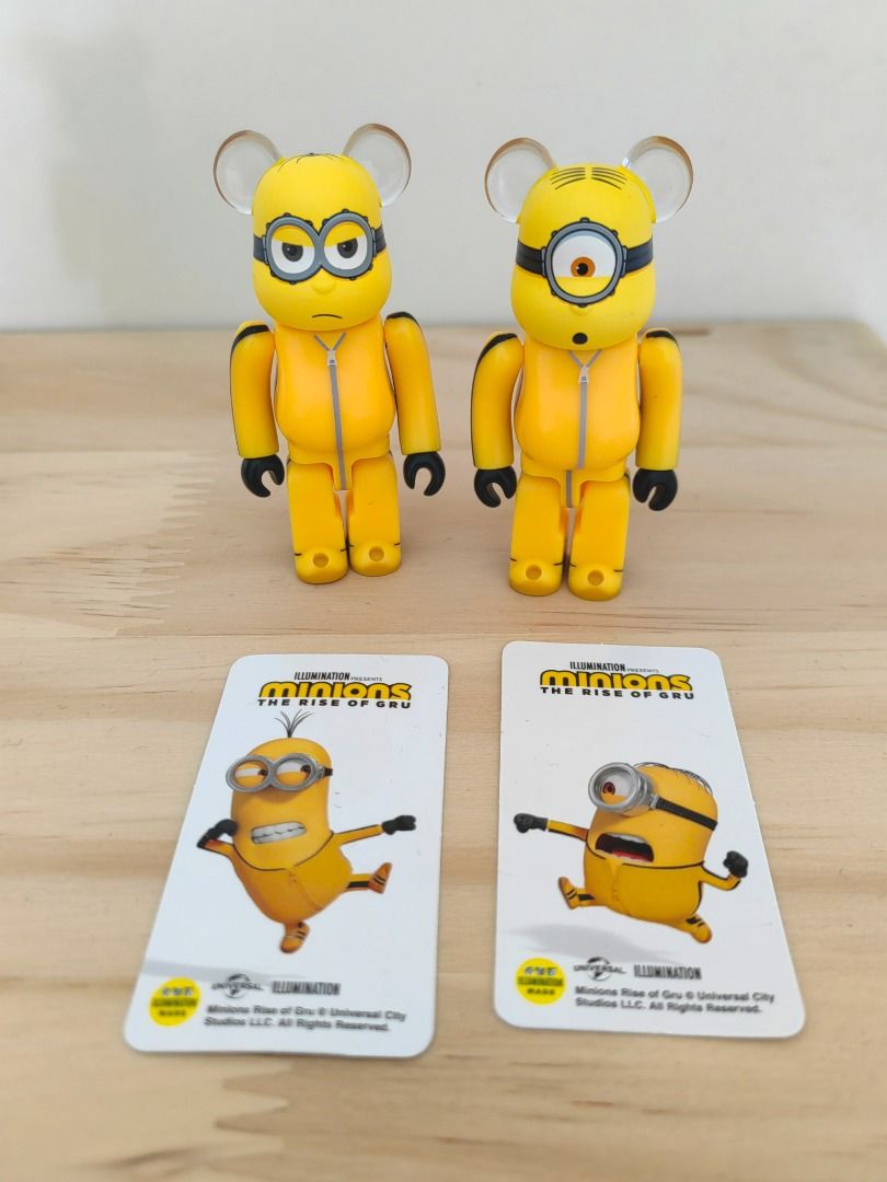Bearbrick Minion 100% Set of 4 BE@RBRICK, Hobbies & Toys, Toys & Games ...