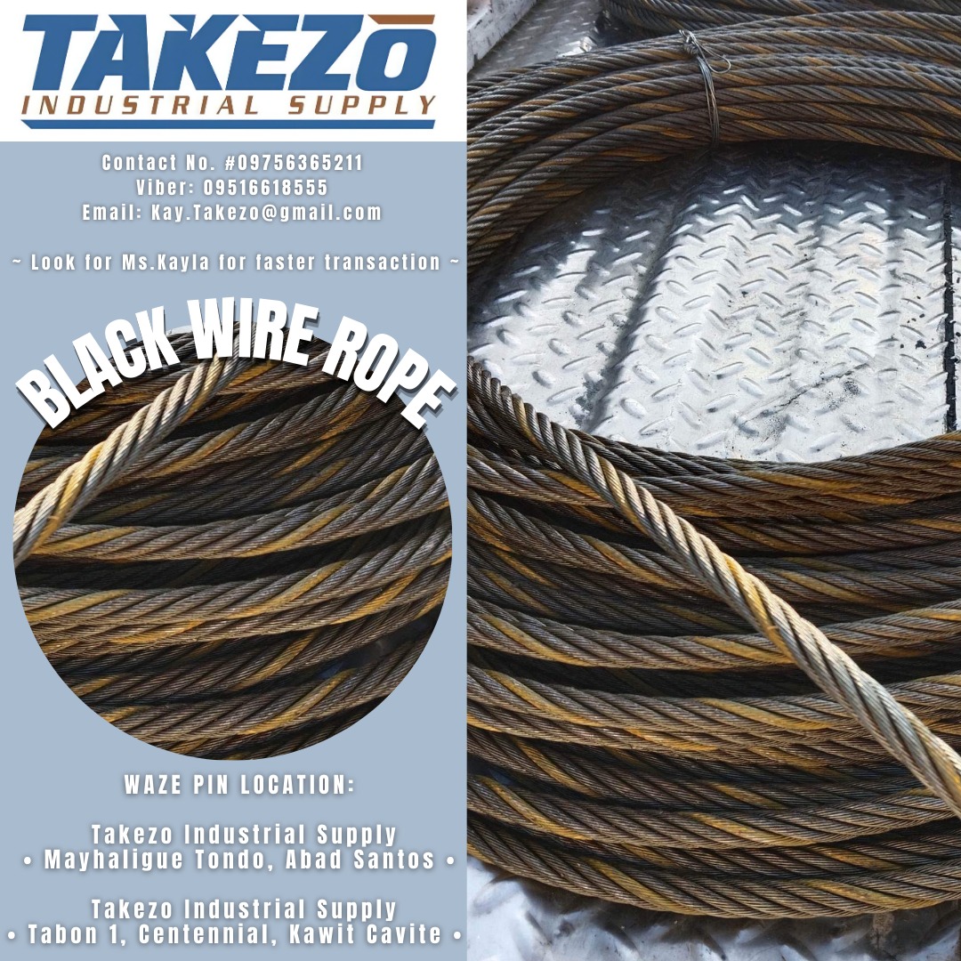BLACK WIRE ROPE on Carousell