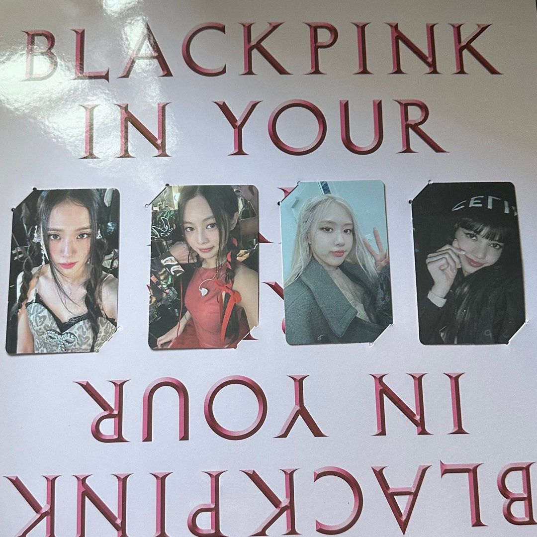 BLACKPINK Born Pink Vinyl Photocard Pc, Hobbies & Toys, Memorabilia ...